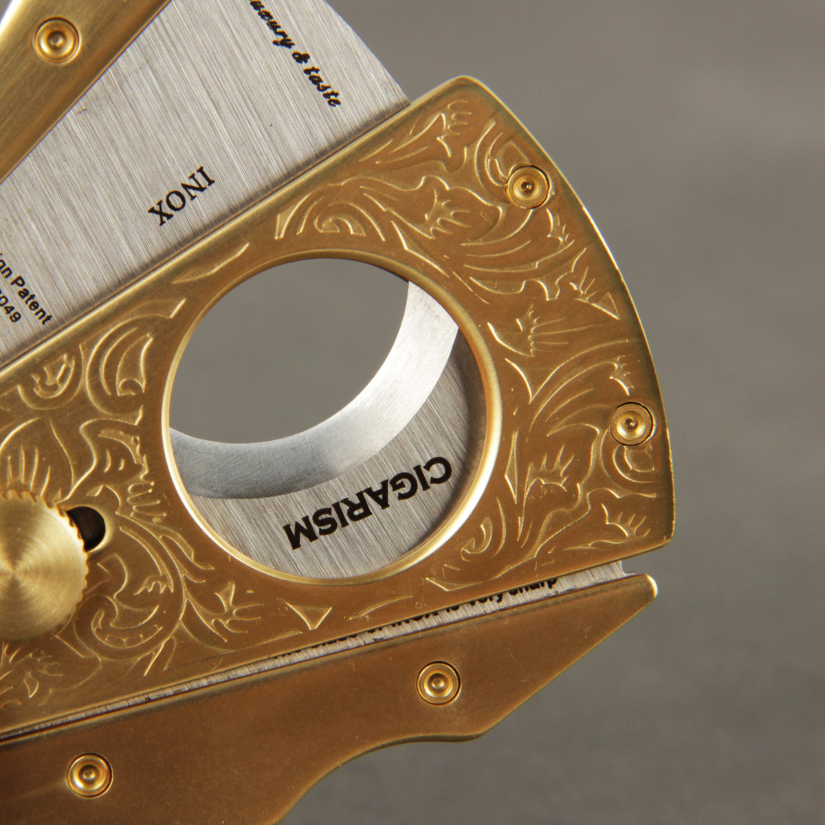 CIGARISM High-end Pure Copper Inox Stainless Steel Carving Sharp Cigar